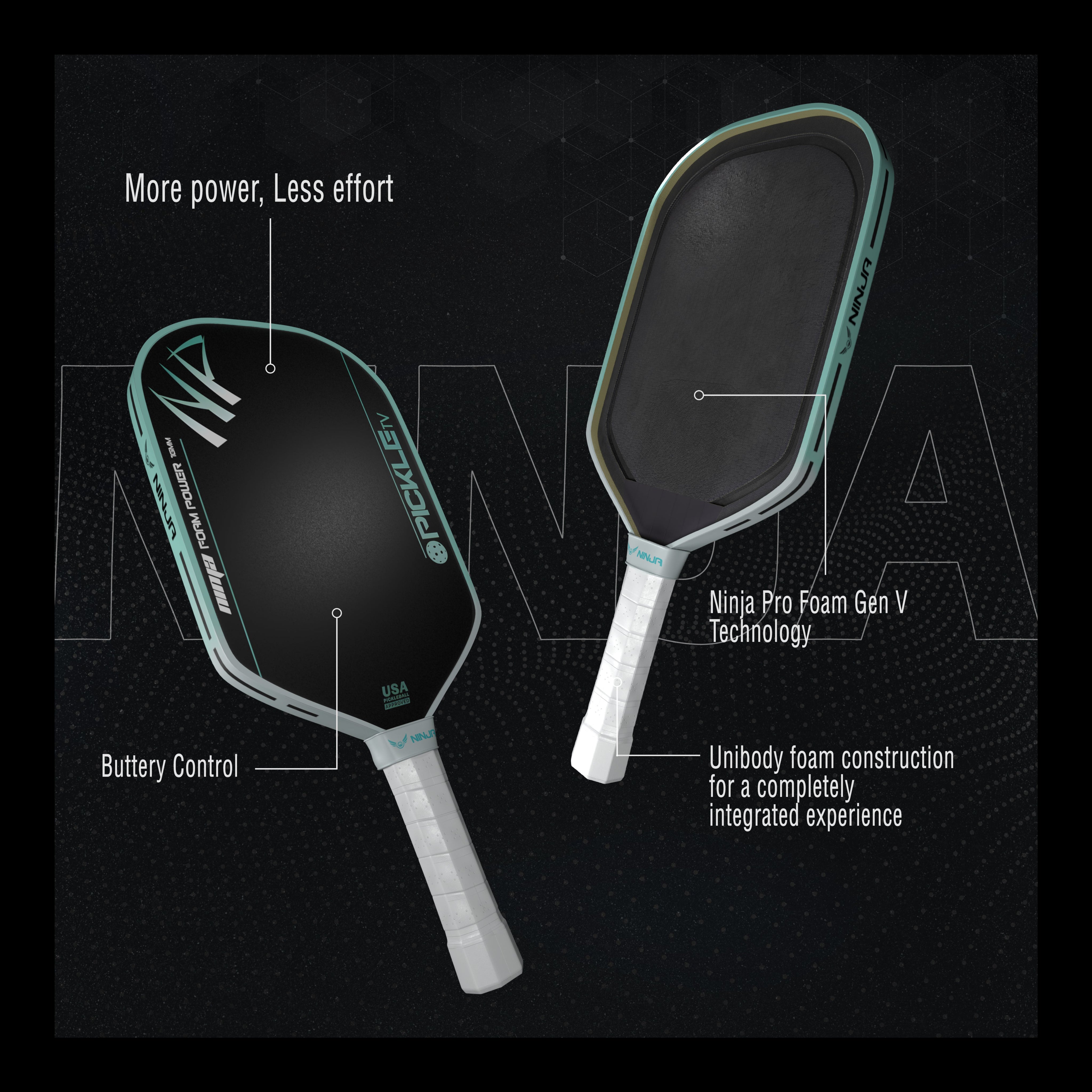 NINJA Green Gen V Uni-Body Pro Foam – NINJA PICKLEBALL CLUB